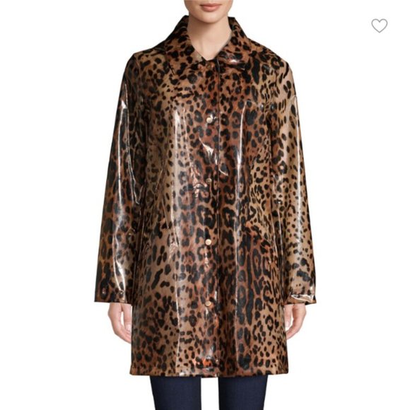 Donna Karan | Jackets & Coats | Leopardprint Rain Coat | Poshmark